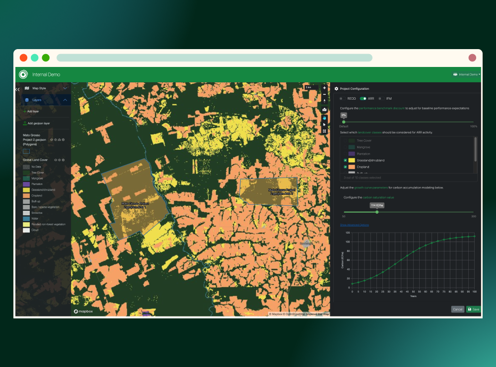 Rapidly screen new ARR opportunities for carbon potential and ...